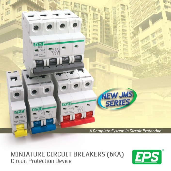 (SIRIM APPROVE) EPS 1Pole 2Pole 3Pole MCB 6A/10A/16A/20A/32A/40A/63A Miniature Circuit Breaker ...