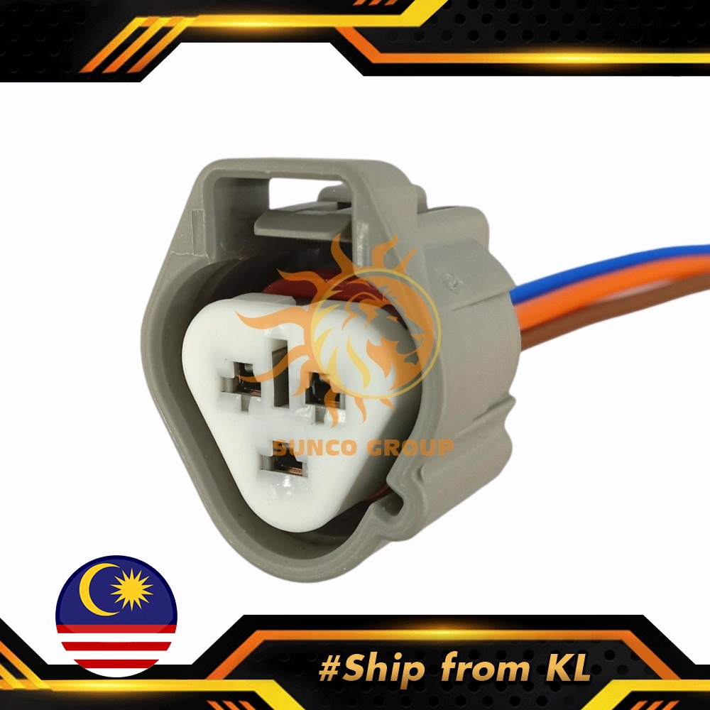 3 Pin Toyota Innova Prado Hiace Hilux Crank Sensor Socket Connector Made in Malaysia | Shopee ...