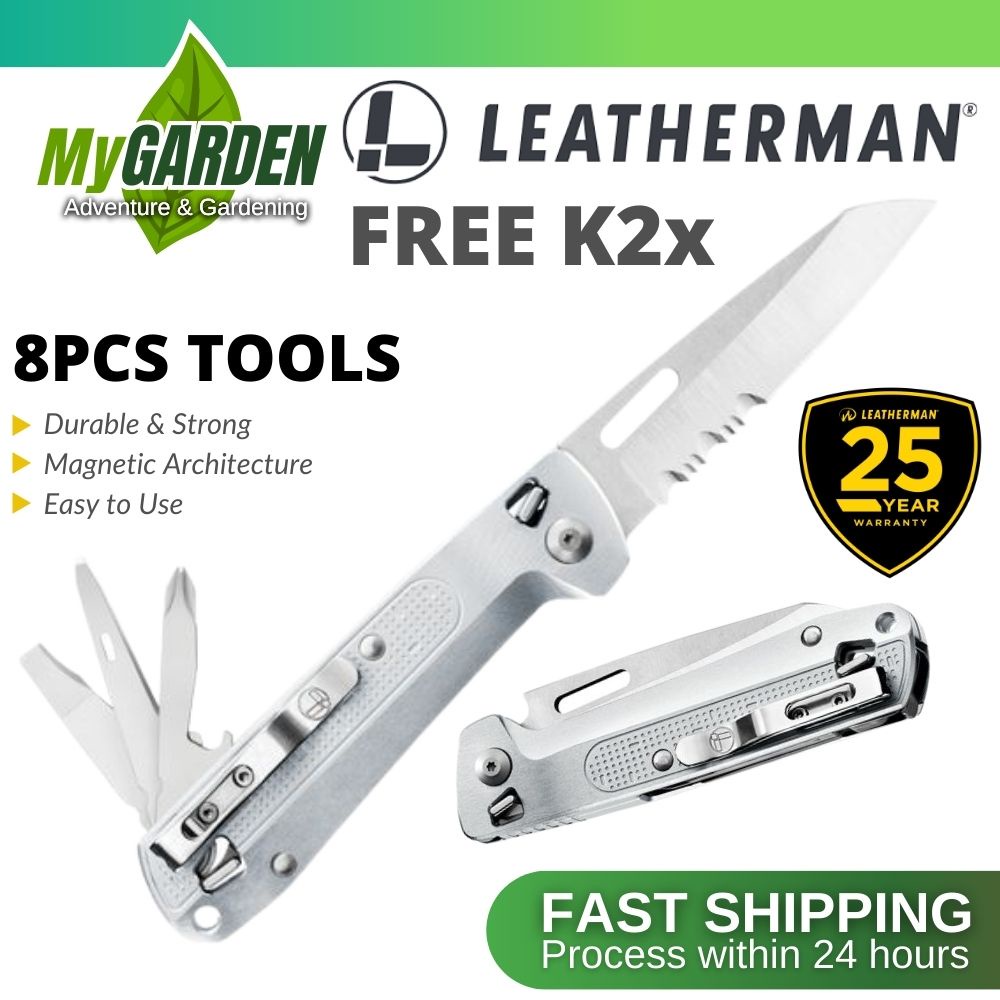 LEATHERMAN FREE K2X 8PCS Multi Folding Blade Survival Multifunctional ...