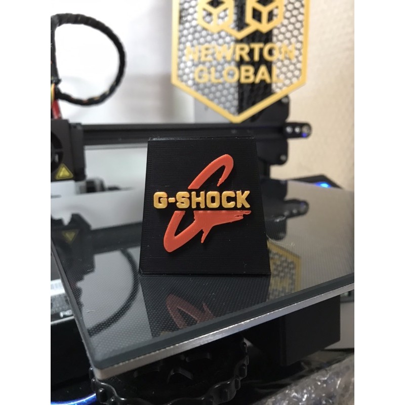 Custom Black Gold G-Shock Display Stand 3D Printed With PLA Material ...