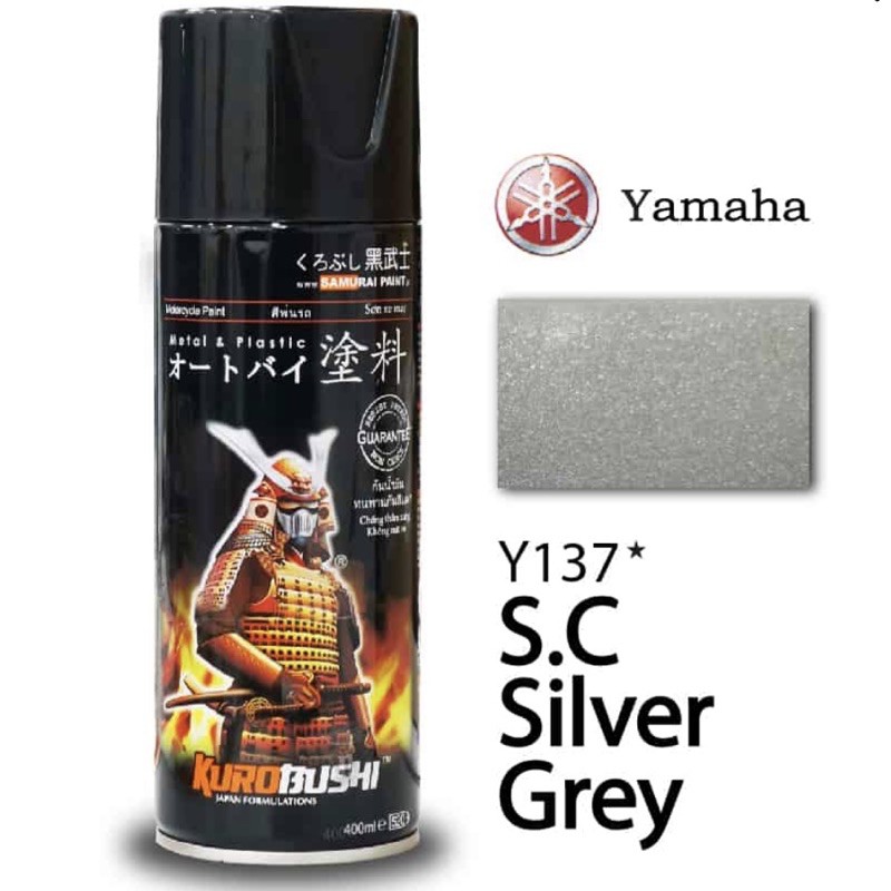 SAMURAI SPRAY PAINT Yamaha Y137 Silver Grey | Shopee Malaysia