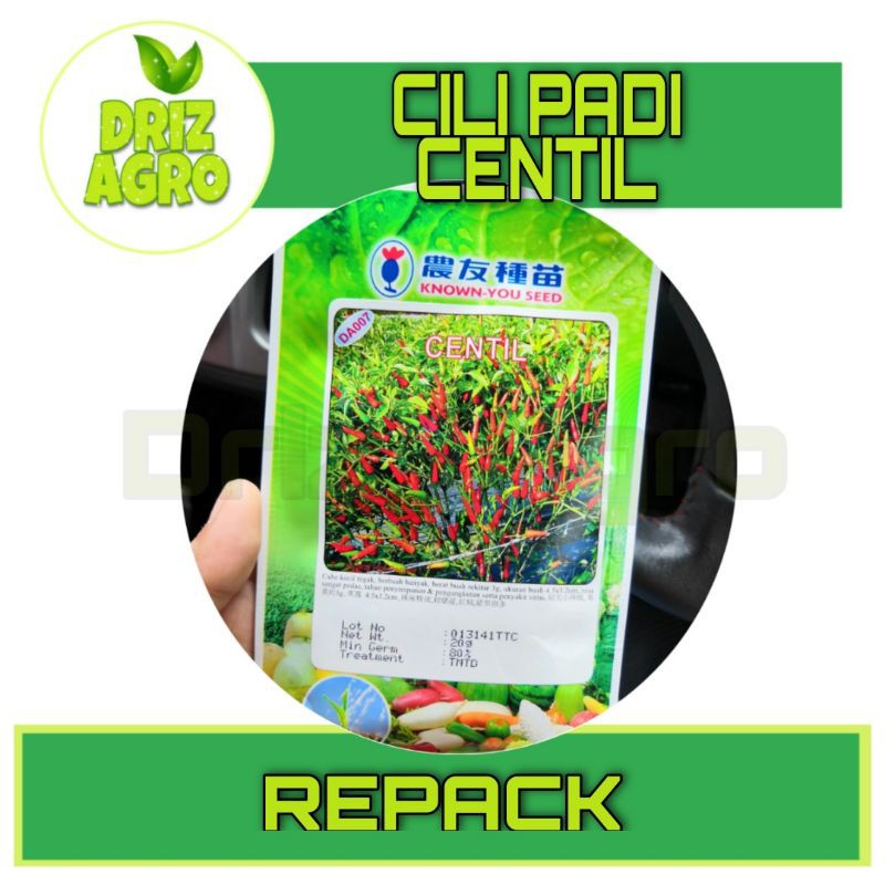 (Original) Biji Benih Cili Padi Centil (Repack) 50 biji/100 biji ...