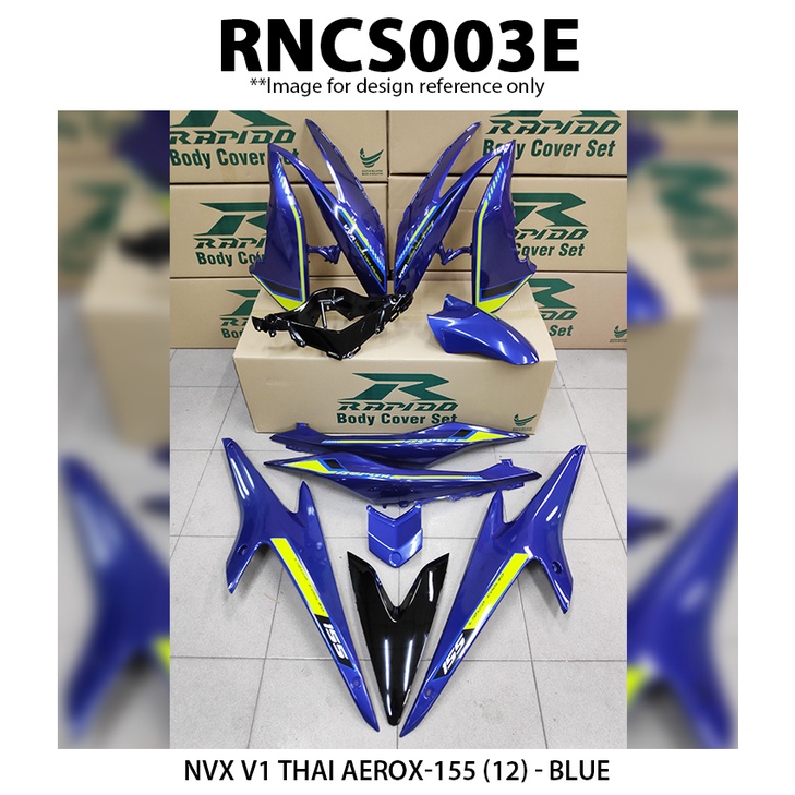Rapido NVX V1 Thai Aerox -155 (12) Motorcycle Cover Set ( Sticker Tanam ...