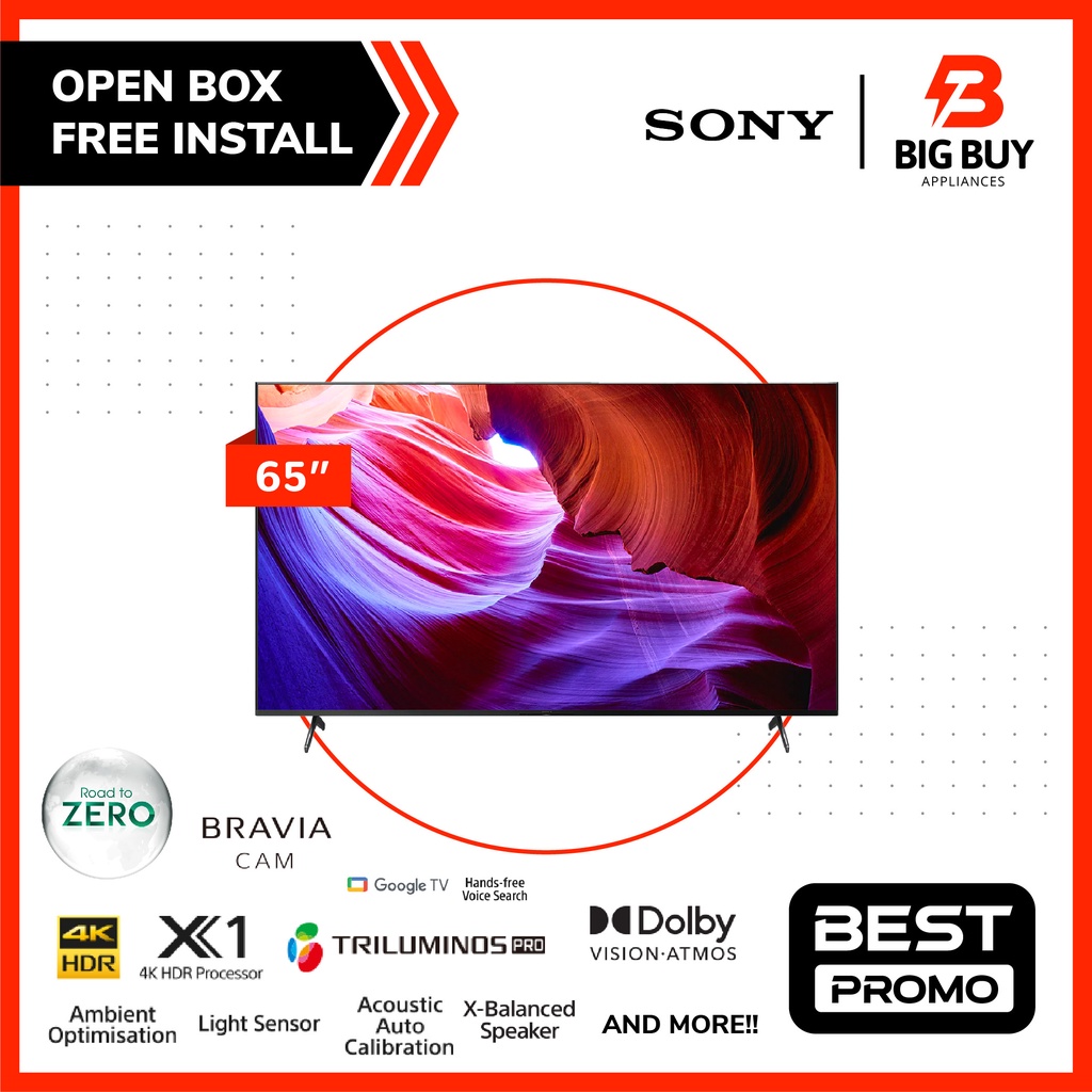 *10.10* Sony 65" X85K KD-65X85K | 4K Ultra HD | High Dynamic Range (HDR) | Smart TV (Google TV ...