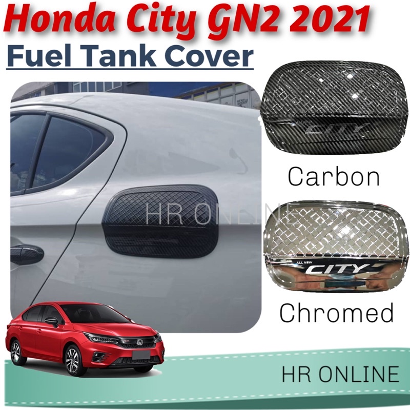 Honda City GN2 2020 2021 Fuel Tank Cover Carbon Chorme | Shopee Malaysia