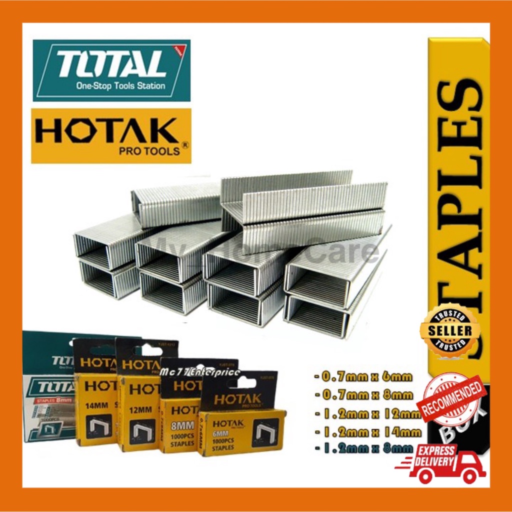 🌟Hot Seller🌟HOTAK Staple Refill 6mm / 8mm / 12mm / 14mm | Shopee Malaysia