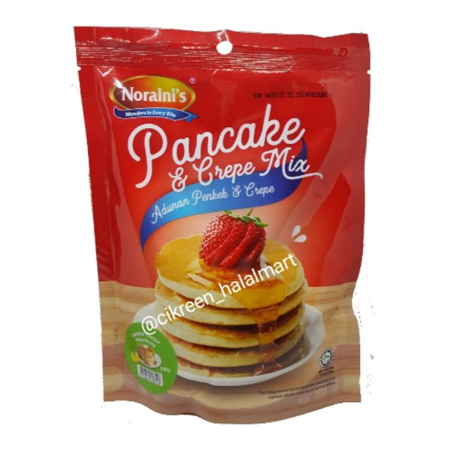 Noraini's Tepung Pancake & Crepe Mix (Adunan Penkek & Crepe) Halal 200g ...