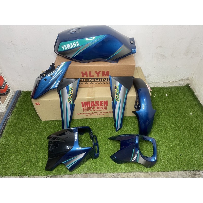 YAMAHA RXZ IMASEN BIRU DBC 762 COVER SET WITH BODY STICKER | Shopee ...