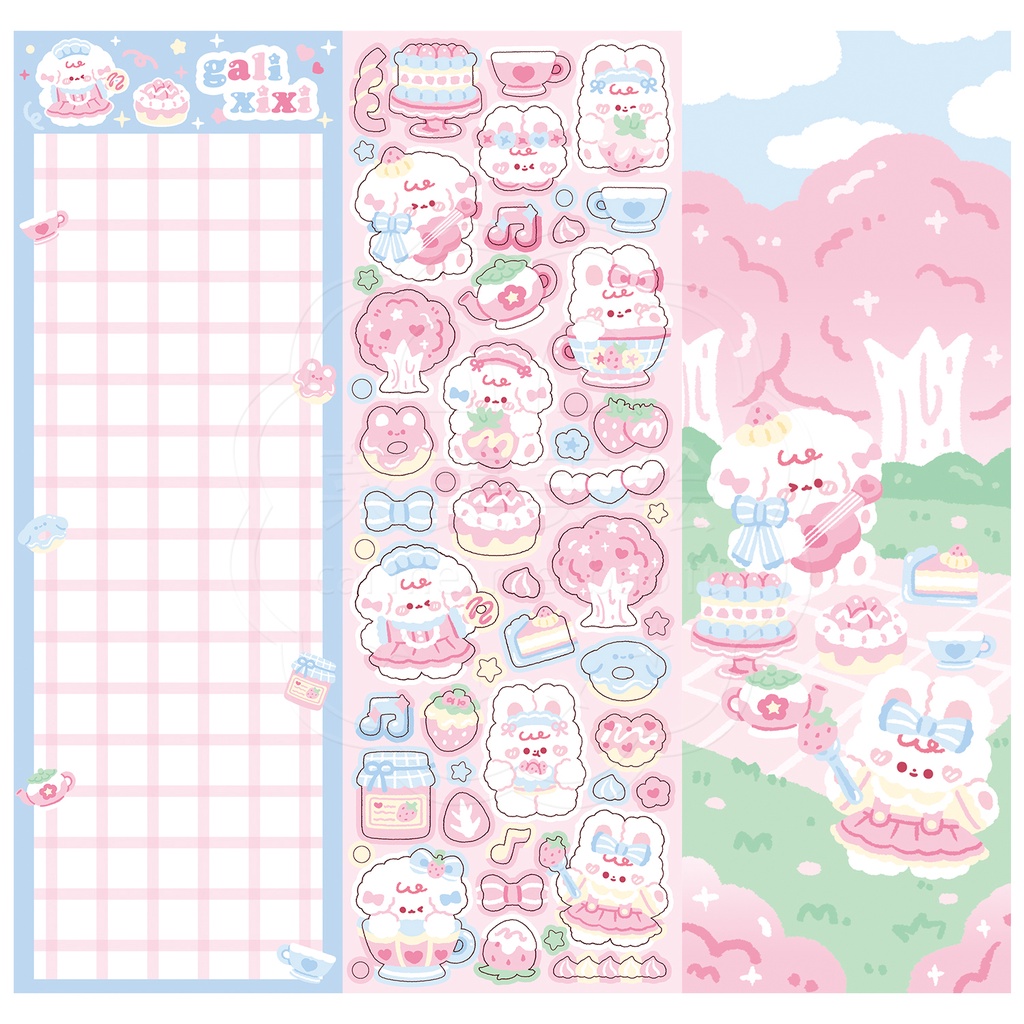 GaLiCiCi Original Rabbit Dog Series Stickers 2/domestic Cute Decoration ...