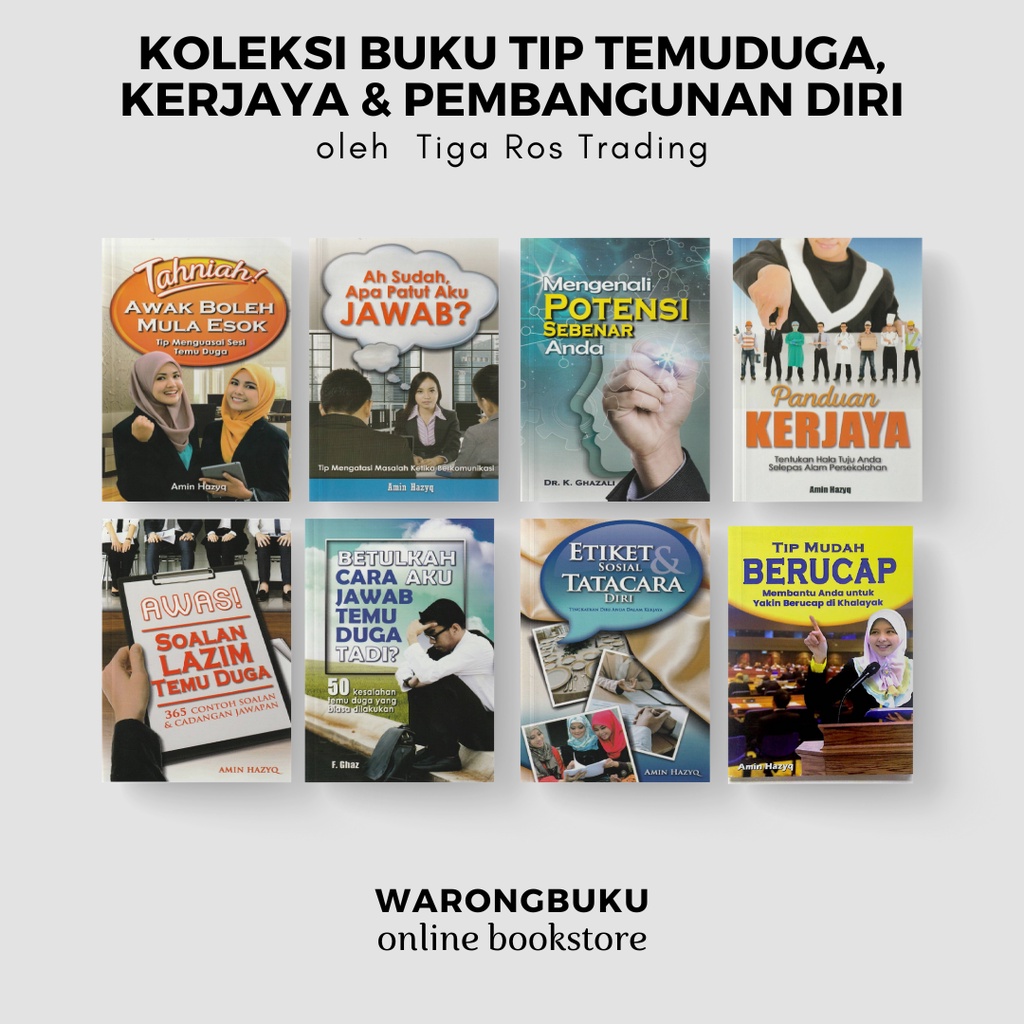Tiga Ros Trading - Koleksi Buku Temuduga | soalan temuduga | tips temuduga | panduan kerjaya ...