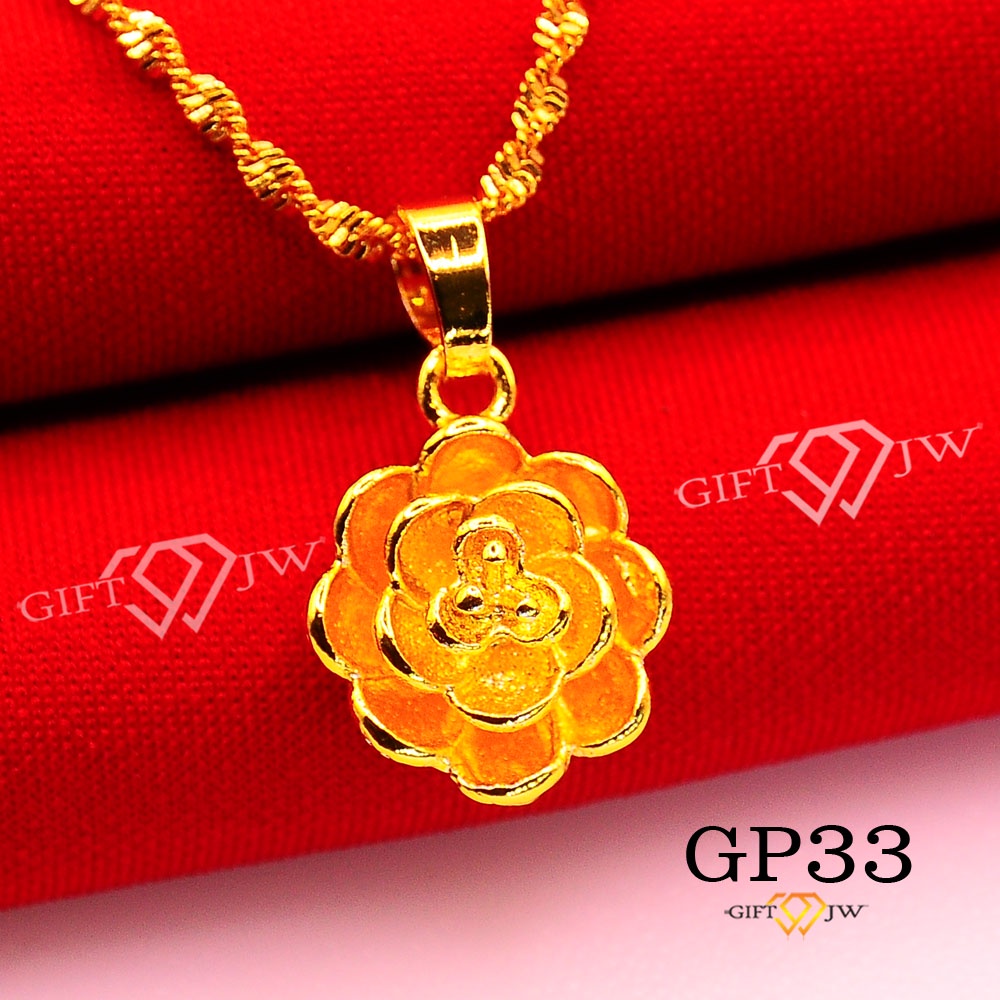 [FREE SHIPPING]- GP21 Rantai Emas Korea/Rantai Emas Plated/Rantai Leher ...