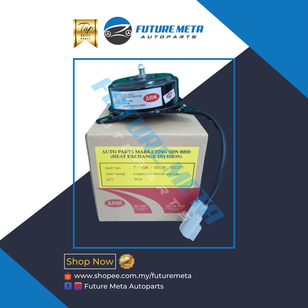 🔥 100% APM Radiator Fan Motor T-GA-0038-GC01 🔥 *PROTON Gen2, Persona ...