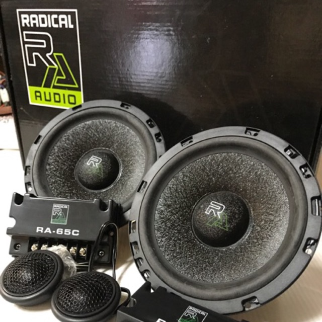 Germany RADICAL AUDIO 🇩🇪 performance 6"5 inch Components car speaker with tweeter+rbs crossover ...