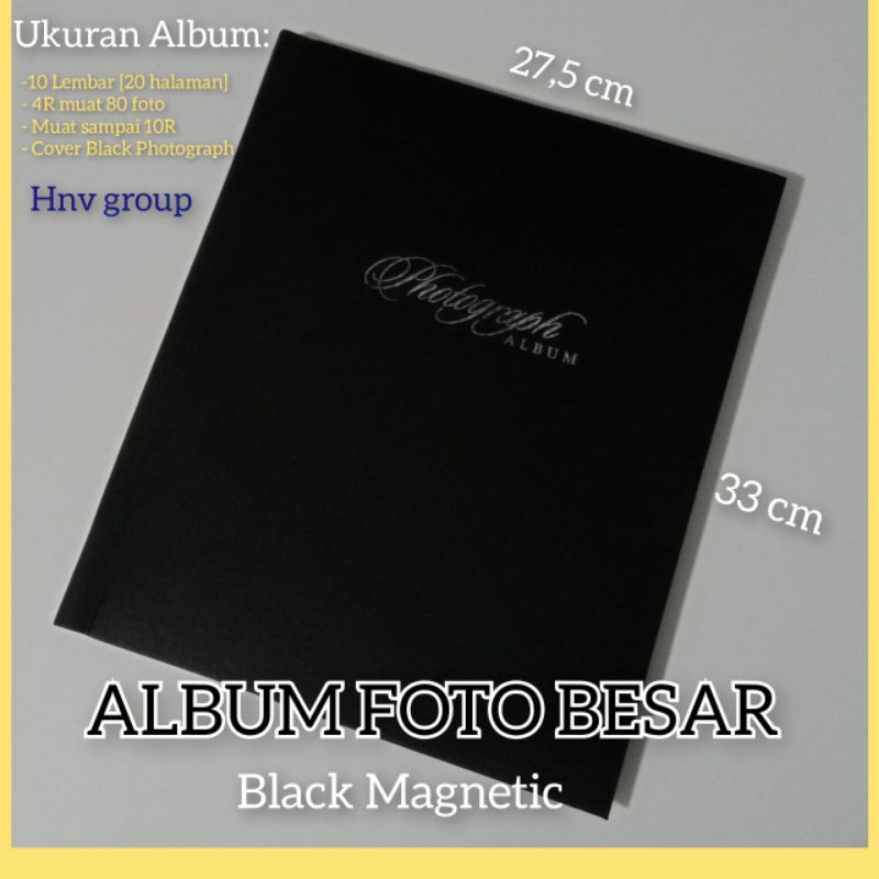Large MAGNETIC Photo ALBUM BLACKSHEET 10 Sheets WEDDING FAMILY | Shopee ...