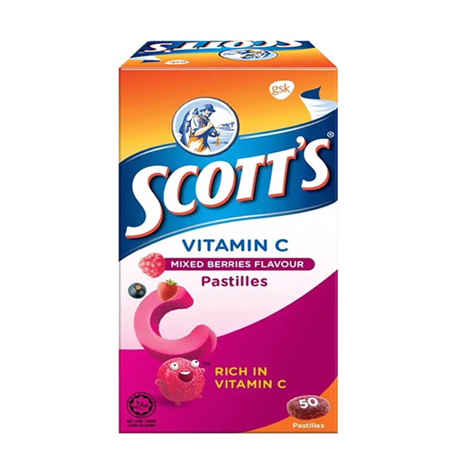 Scott's Vitamin C Pastille Mixed Berries (50's) | Shopee Malaysia