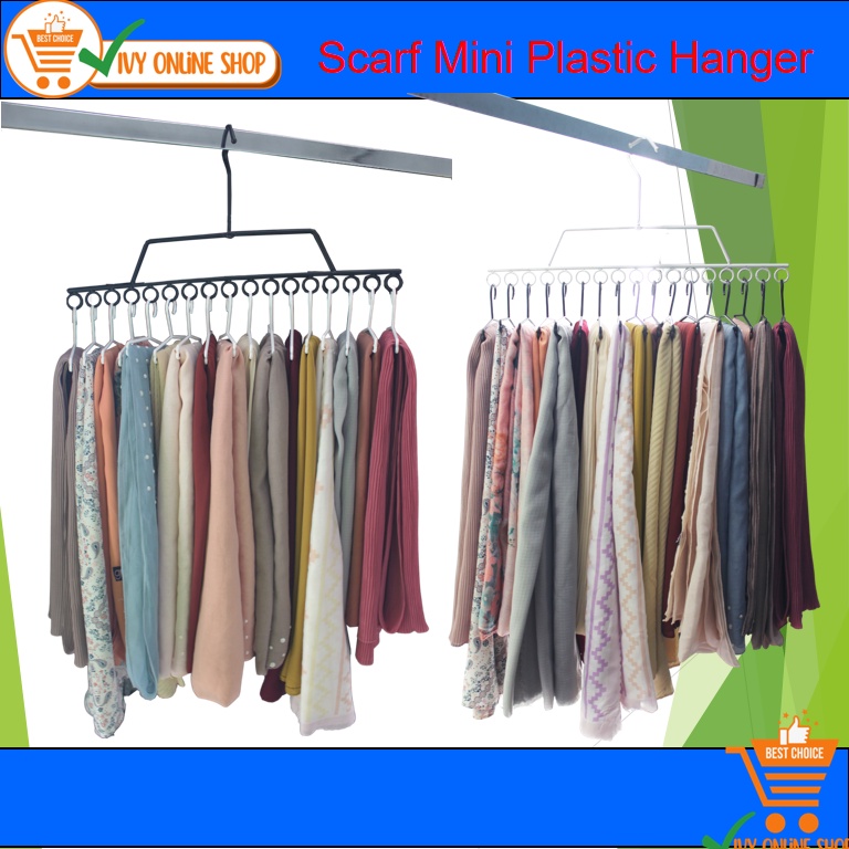 Tudung Hanger Bulat / Mini Shawl Plastic Hanger Selendang Scarf Hanger ...