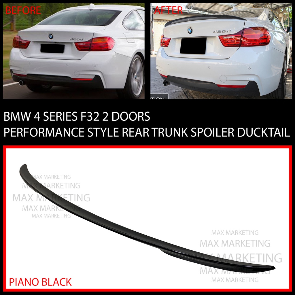 BMW 4 SERIES F32 2 DOORS PERFORMANCE STYLE REAR TRUNK SPOILER DUCKTAIL ...