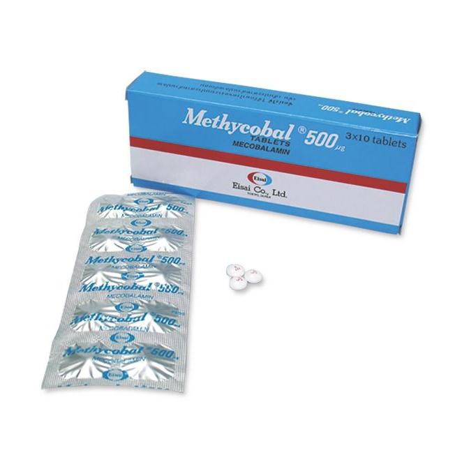 (ORIGINAL) Methycobal Mecobalamin 500MCG 10x 10's Tablets (Total 100's ...