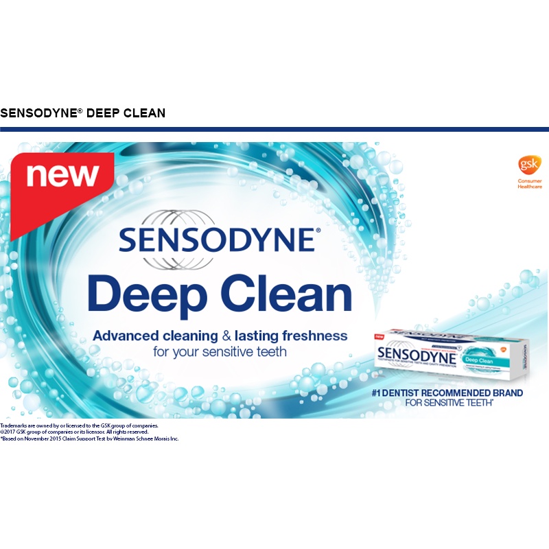 Sensodyne Deep Clean Toothpaste 100g | Shopee Malaysia