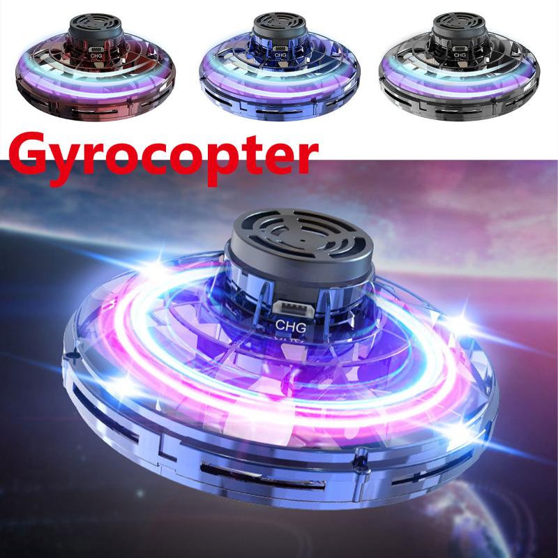 Mini Drone Flight Gyro Cyclotron UFO Flying Ball Hand Operated Drones ...