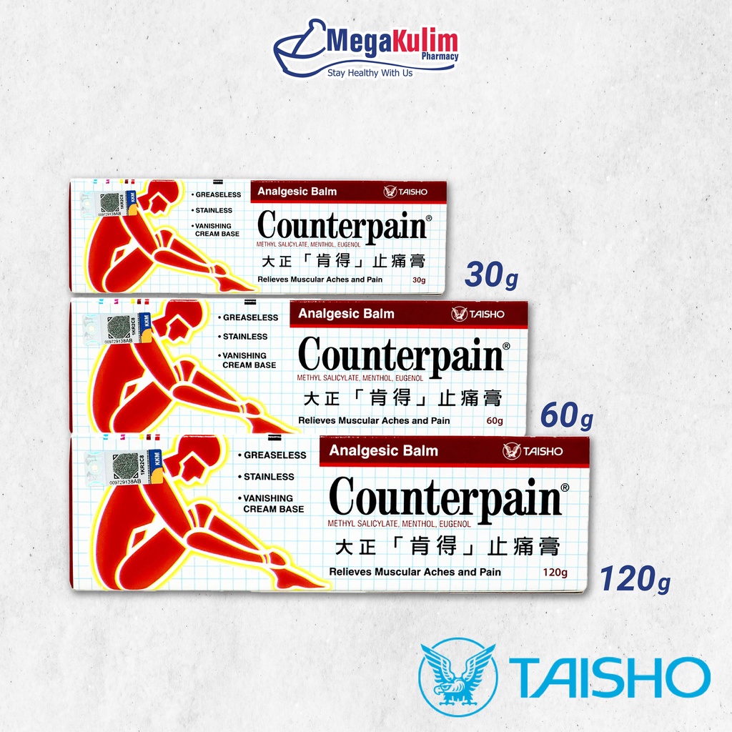 Counterpain Analgesic Cream 30g / 60g / 120g / Twin Pack (2 x 120g ...