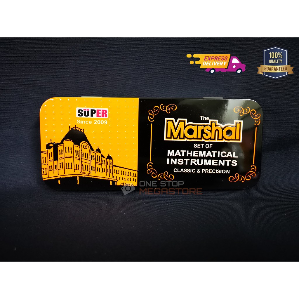 🍒 Marshal Stationery Drawing Compass Ruler Set Student Geometry Math ...