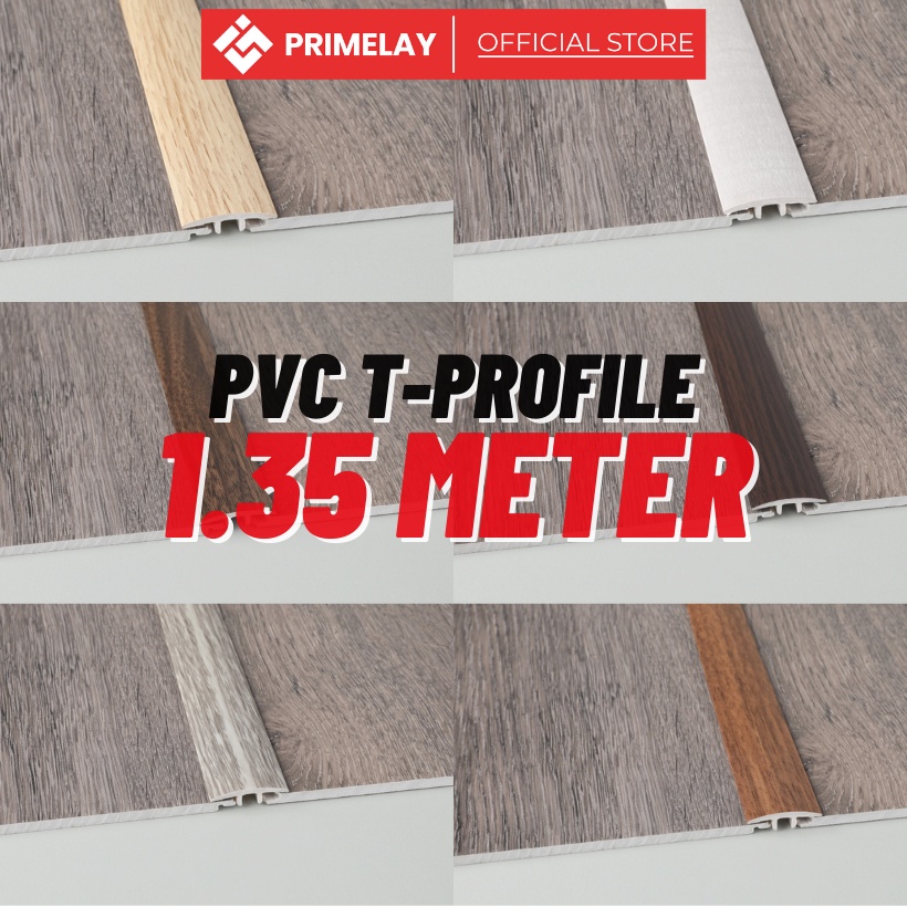 1.35M LENGTH - PVC T-PROFILE FOR VINYL FLOORING | SPC FLOORING ...