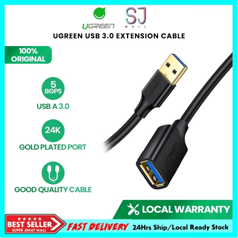 UGREEN USB Extension Cable USB 3.0 Extender Cable Male to Female for ...