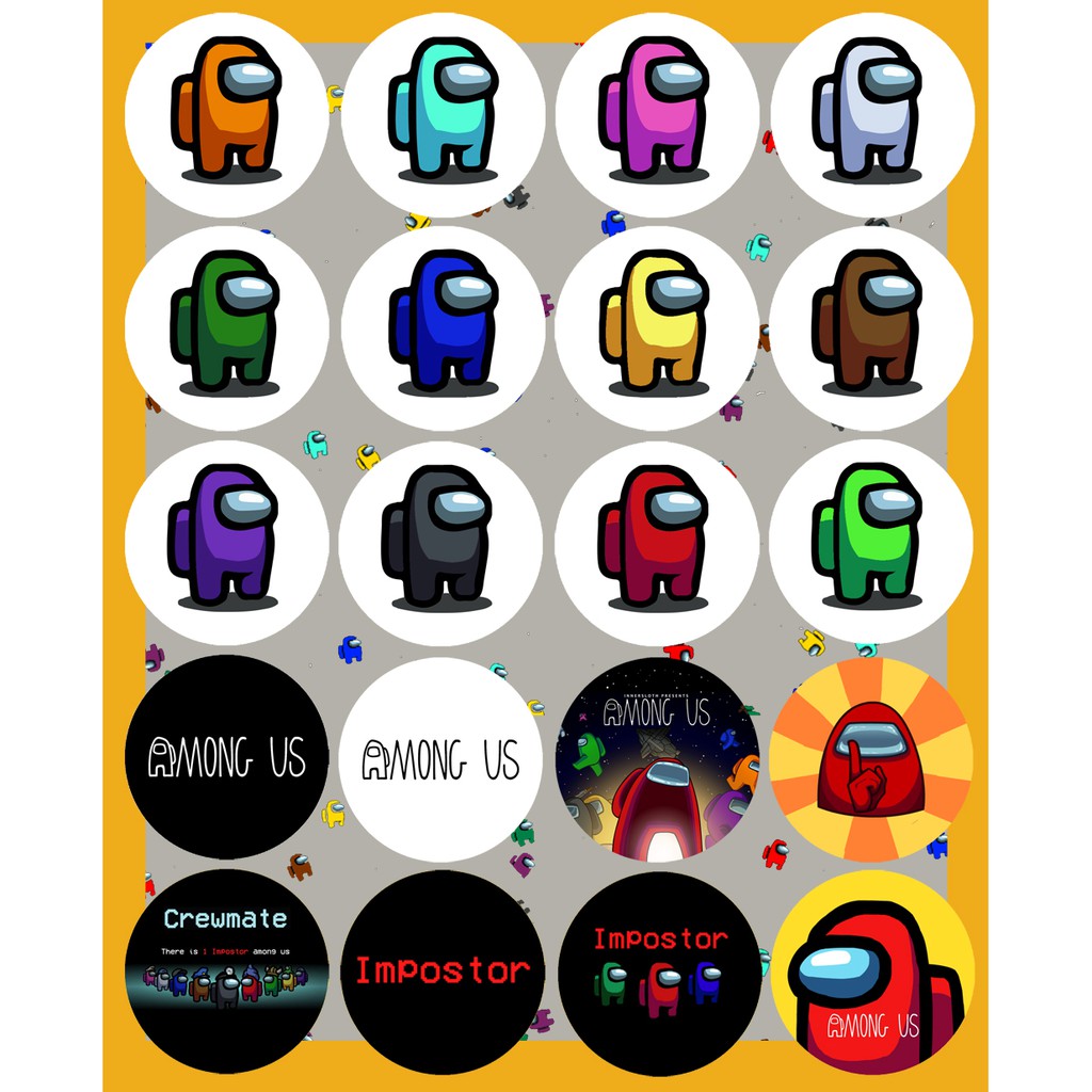 Button Badge AMONG US and SUPER SUS | Shopee Malaysia