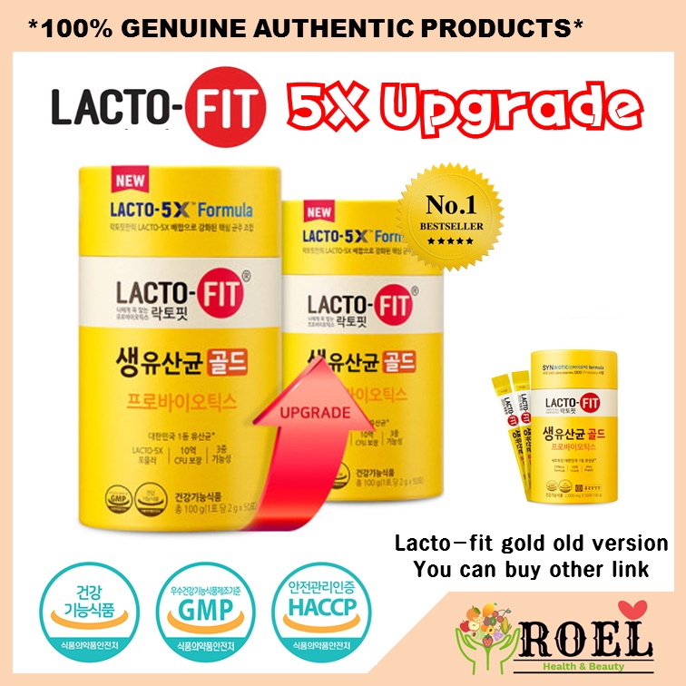 [The Lowest price] 🇰🇷Lacto Fit Probiotics Gold 5X 2gx50 乳酸菌 益生菌 50包 ...