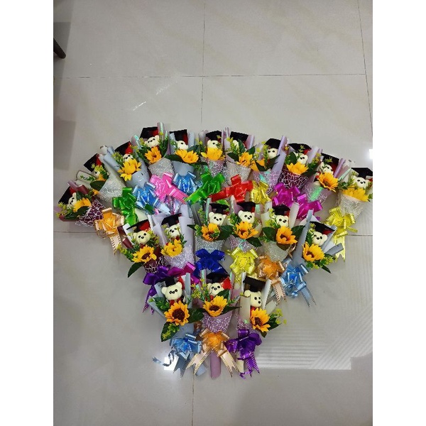 happy graduation bouquet with cutes bear | Shopee Malaysia
