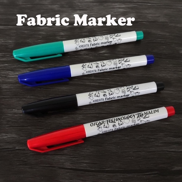4 Color Fabric Markers / Marker Pen / Pen Penanda | Shopee Malaysia