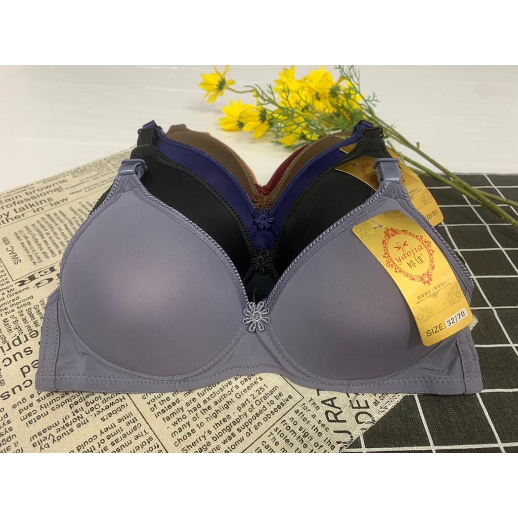 32-38 BAJU DALAM WANITA A/B CUP {127} / NON-WIRED HALF CUP BRA | Shopee ...