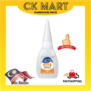 V-tech 502 Super Glue 3 seconds gum/Vtech Super Glue 502 /Gum Cepat Kering 3 sec 三秒快干胶水20G ...