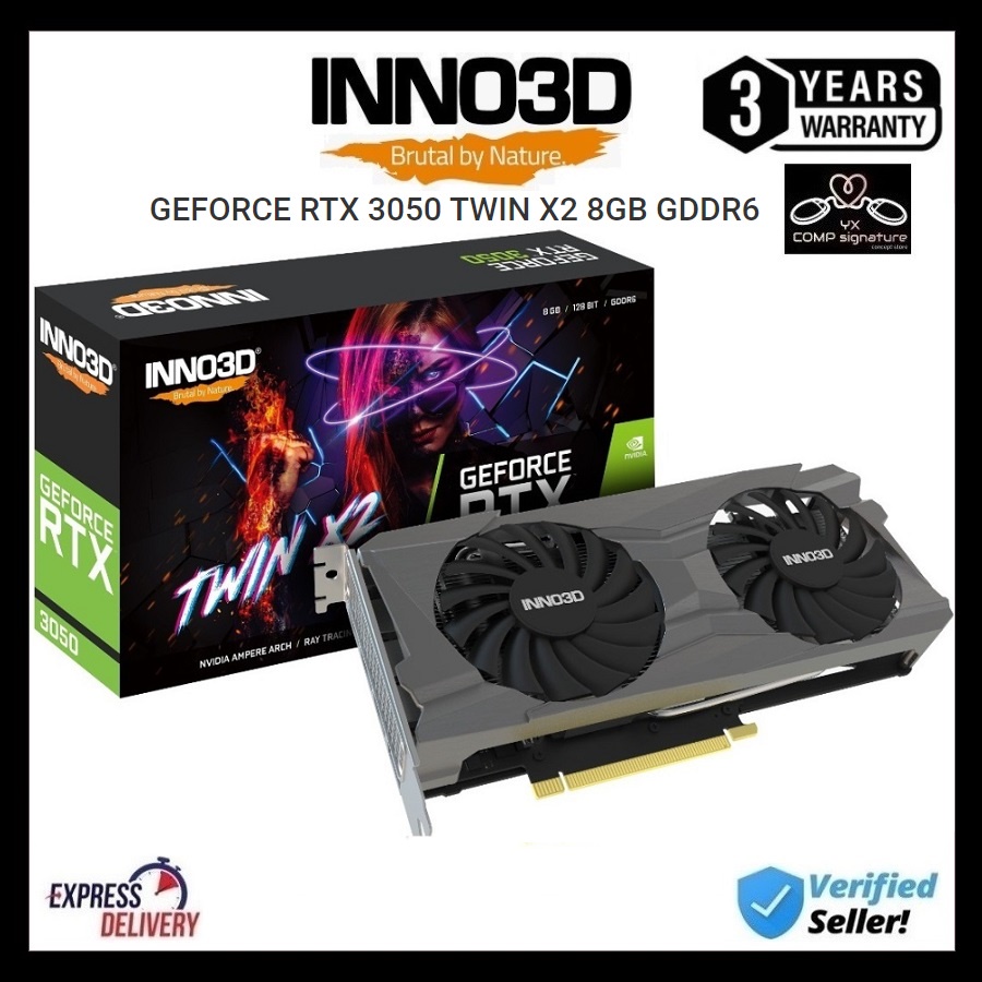 INNO3D GEFORCE RTX 3050 TWIN X2 8GB GDDR6 RTX3050 | Shopee Malaysia