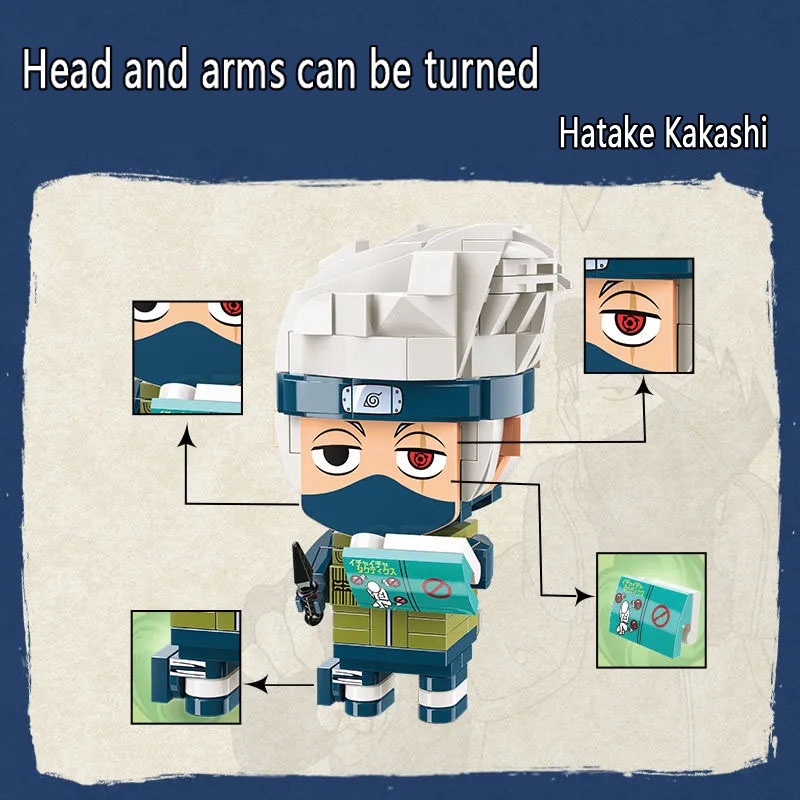 Naruto Shippuden Building Blocks Haruno Sakura Model Anime Sasuke ...