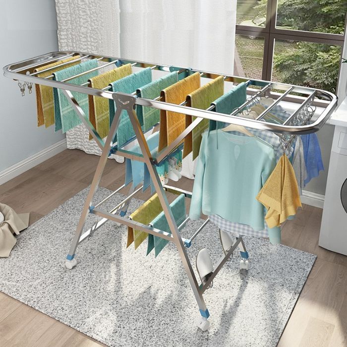 OSUKI Stainless Steel Clothes Drying Rack Foldable 3 Tier | 3 tier ...