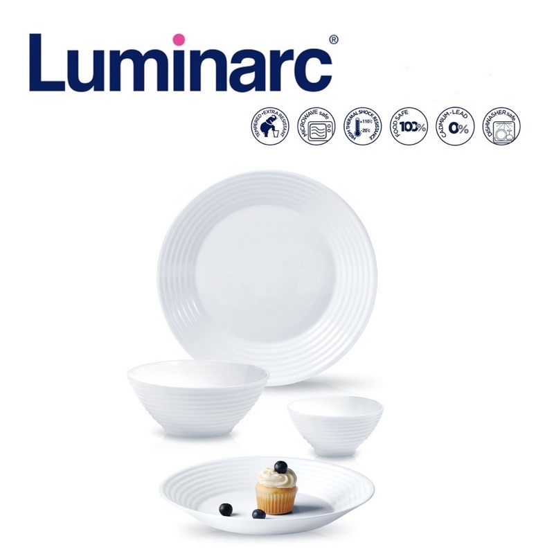 8pcs Dinnerware set/Pinggan Mangkuk Set/Tableware Set Luminarc Harena ...