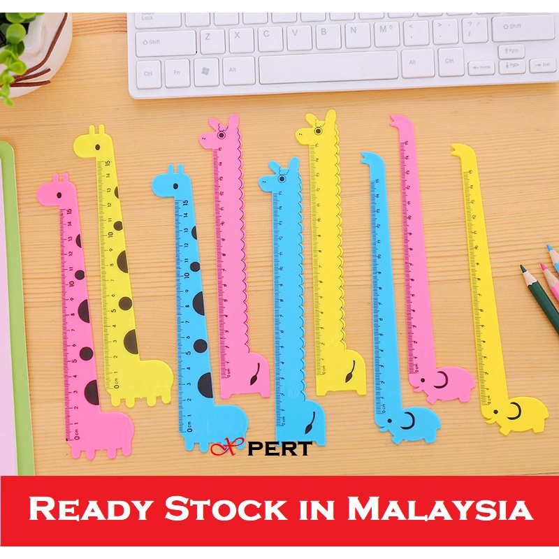 Kid Animal Ruler Cute 15cm Ruler Giraffe Elephant Fan Pen Goodies Door ...