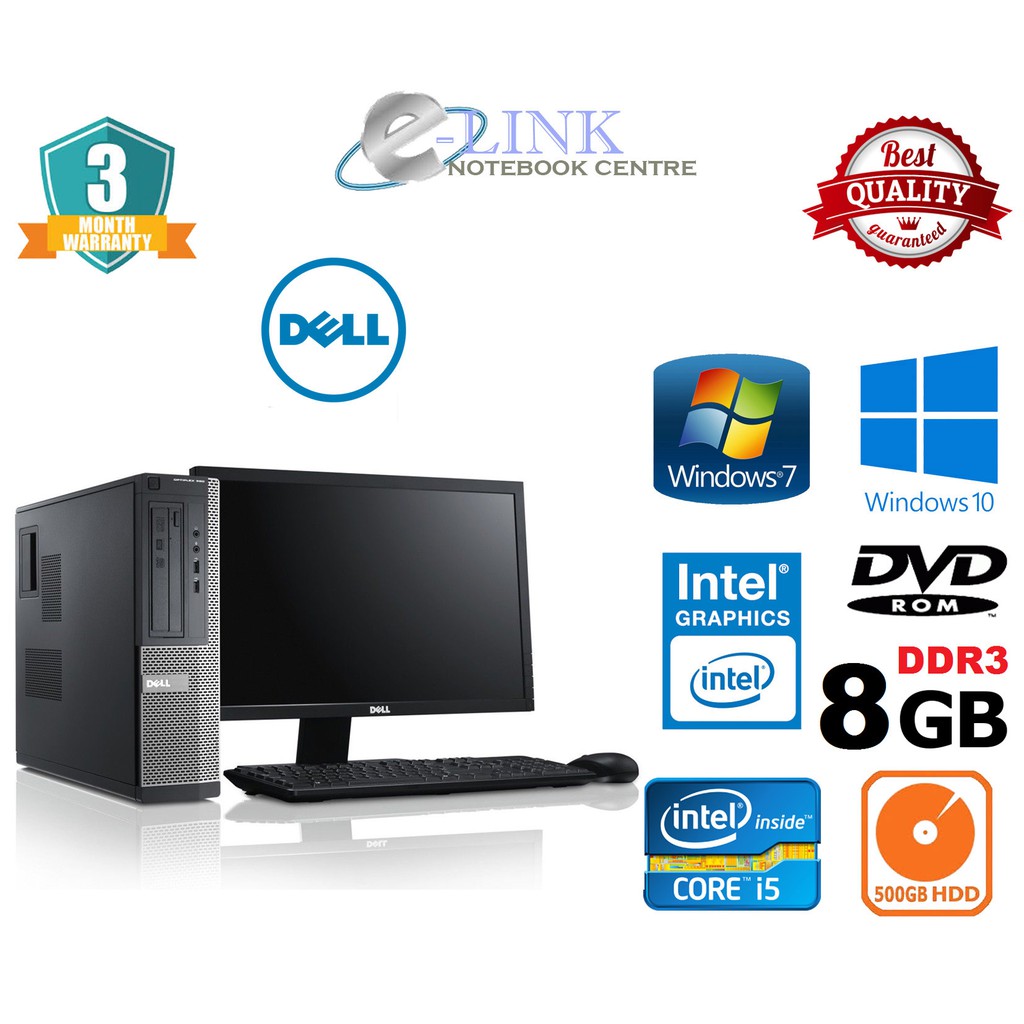 ( 50% Dell i3 i5 2th Generation Full Set Refurbished ) Dell OPTIPLEX 3010 SFF / 4-8GB DDR3 RAM ...