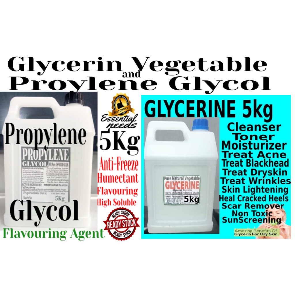 READY STOCK: 10kg/25kg Glycerine /Propylene Glycol/Wholesale💥🚚💨💨💨 ...