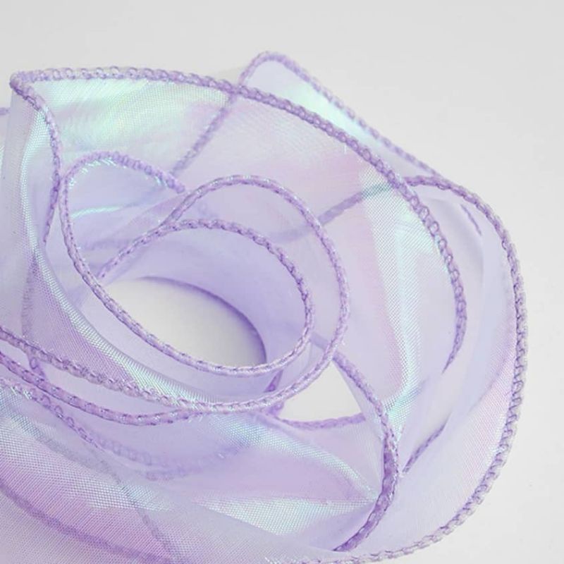 4cmx10yard Fancy Holographic Colour Fishtail Ribbon For Flower ...