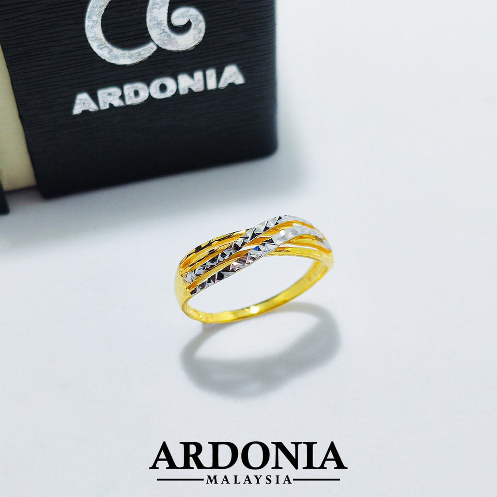 ARDONIA Cincin Nabila Razali Emas 375 (9K Gold / 375 Gold) | Shopee ...