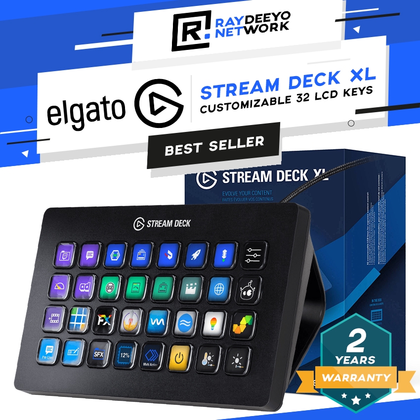 Elgato Stream Deck XL 32 Keys LCD Streaming Content Controller ...