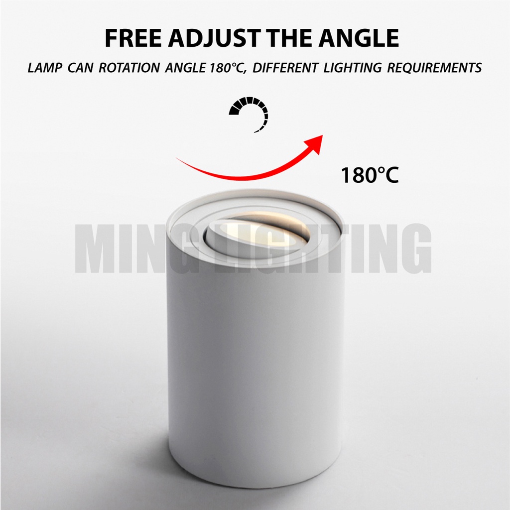 LED MR16 GU10 Eyeball Spotlight Surface Casing Round Ceiling Downlight ...