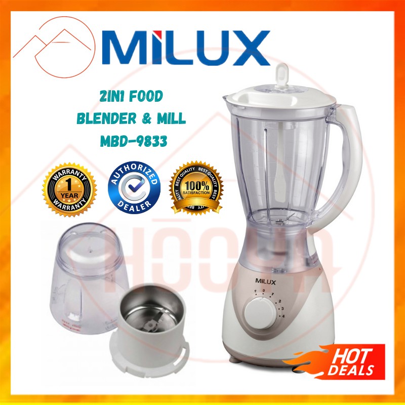 2-IN-1 FOOD BLENDER WITH DRY MILL | Shopee Malaysia