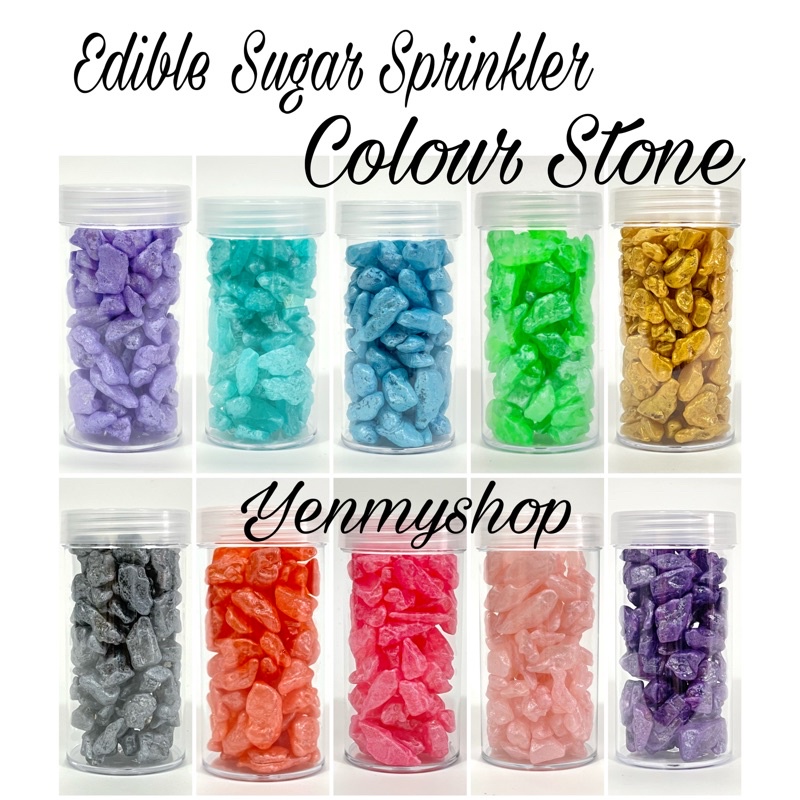 Kek Sprinkles Crystal Stone Cake Decoration Manik Kek Murah Topping ...