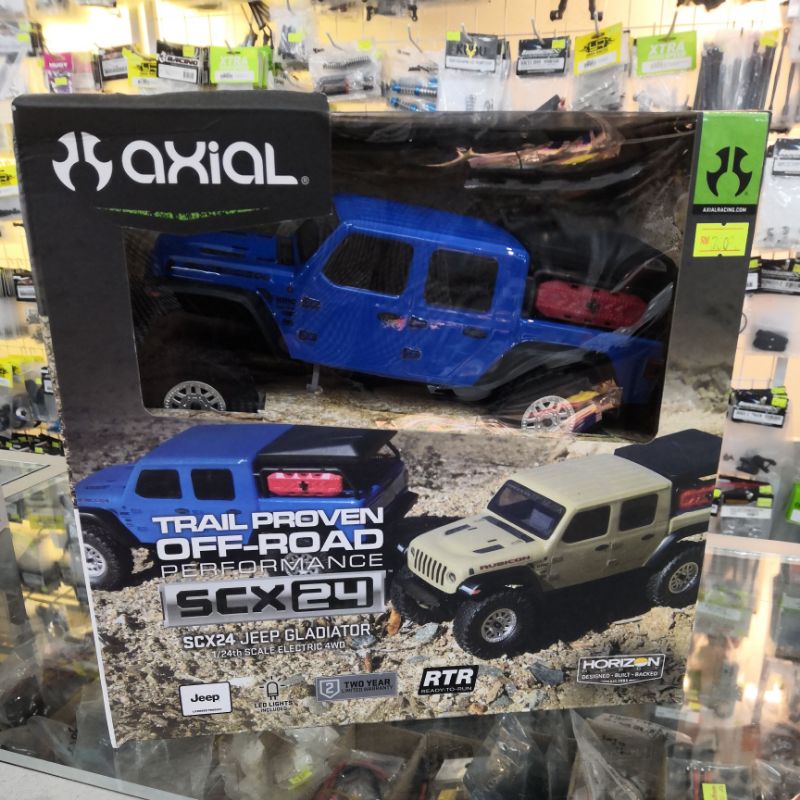 AXIAL SCX24 JEEP GLADIATOR RTR BLUE | Shopee Malaysia