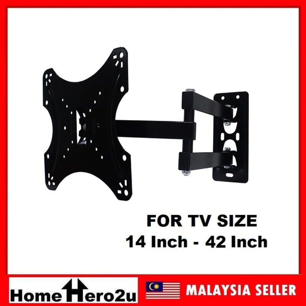 Universal Fully Adjustable LED Wall Mount Wall Mount Tilt Bracket ...