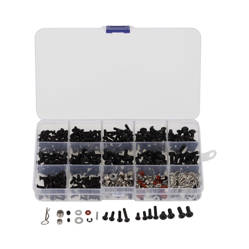 500Pcs RC Screw Kit RC Repair Tool Kit M3 M4 Hex Screws Nut Shell ...